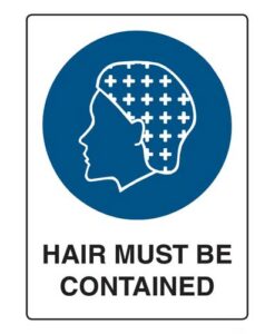 Hair Protection Signs | Highway 1